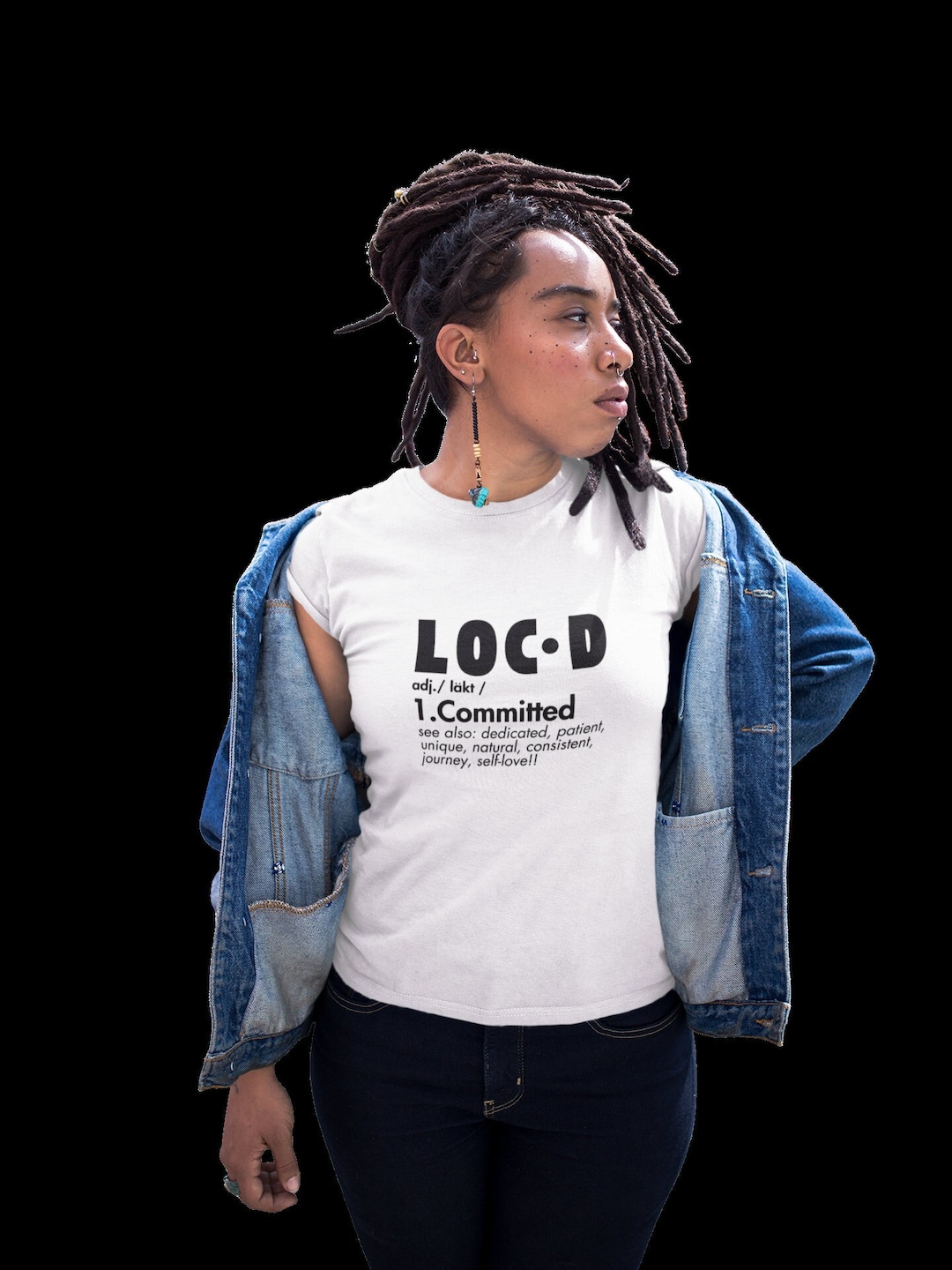 Loc'd Committed Definition T-shirt, Loc Shirt, Loc'd Shirt, Loc'd Tee ...