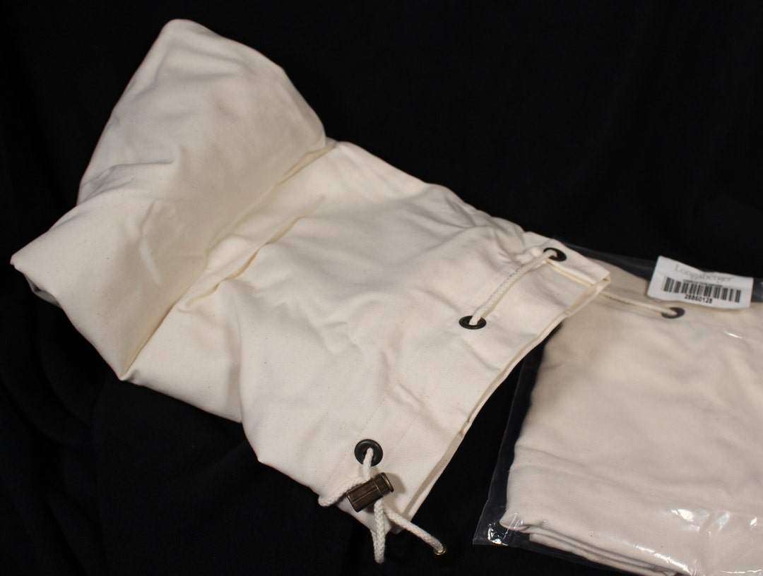 LARGE TOTE CANVAS Liner new in Bag Longaberger Liner Large Tote Canvas ...