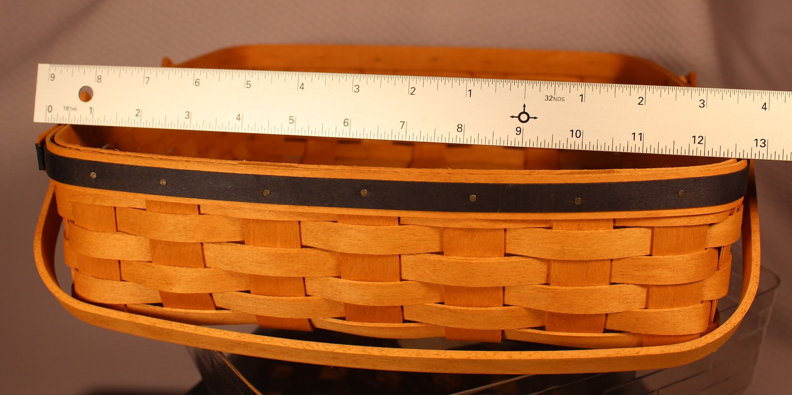 NEW Longaberger Blue Ribbon Pie Basket, Includes Protector, Blue Plaid ...