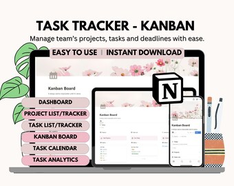 Kanban Board, Digital Task Management To-do List - Etsy