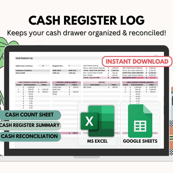Safe Count Sheet - Etsy