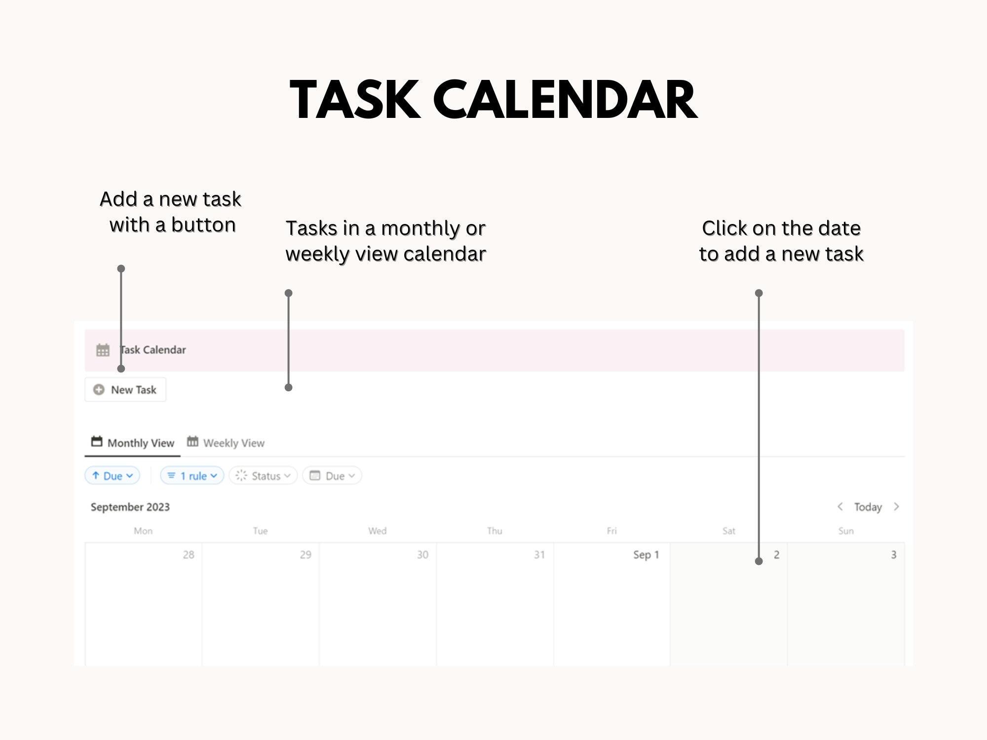 Task Tracker Notion to Do List Notion Template Task - Etsy