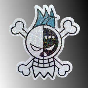 One Piece franky Holographic Stickers - Etsy