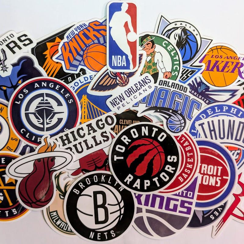 Team Basketball Stickers - Etsy