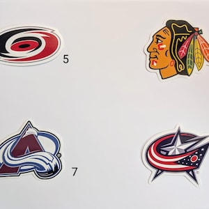 NHL Team Stickers - All 32 Teams Available - Etsy