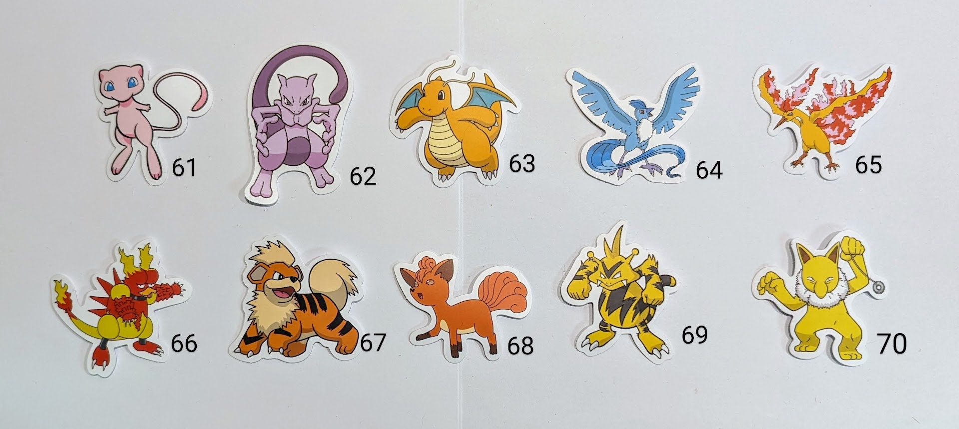 Pokemon Stickers sold by Unit - Etsy