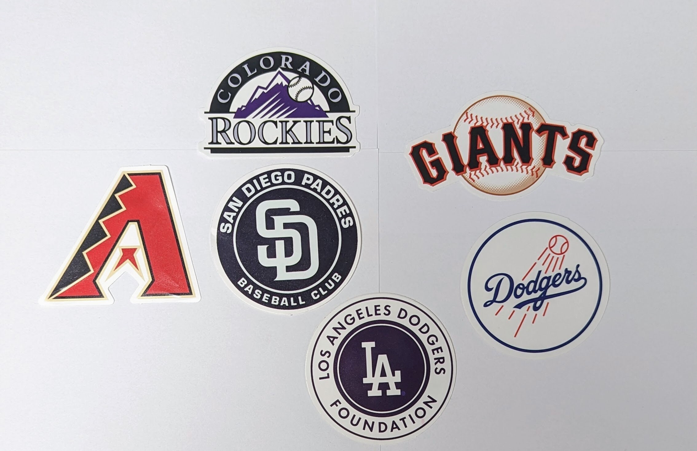 MLB Team Stickers sold by Unit - Etsy