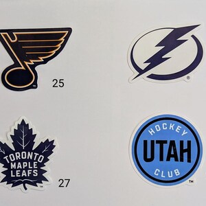 NHL Team Stickers - All 32 Teams Available - Etsy Canada