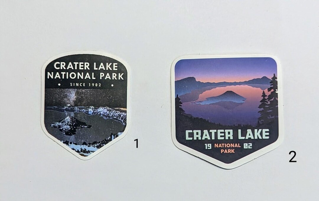 Crater Lake National Park Stickers (sold by Unit) - Etsy
