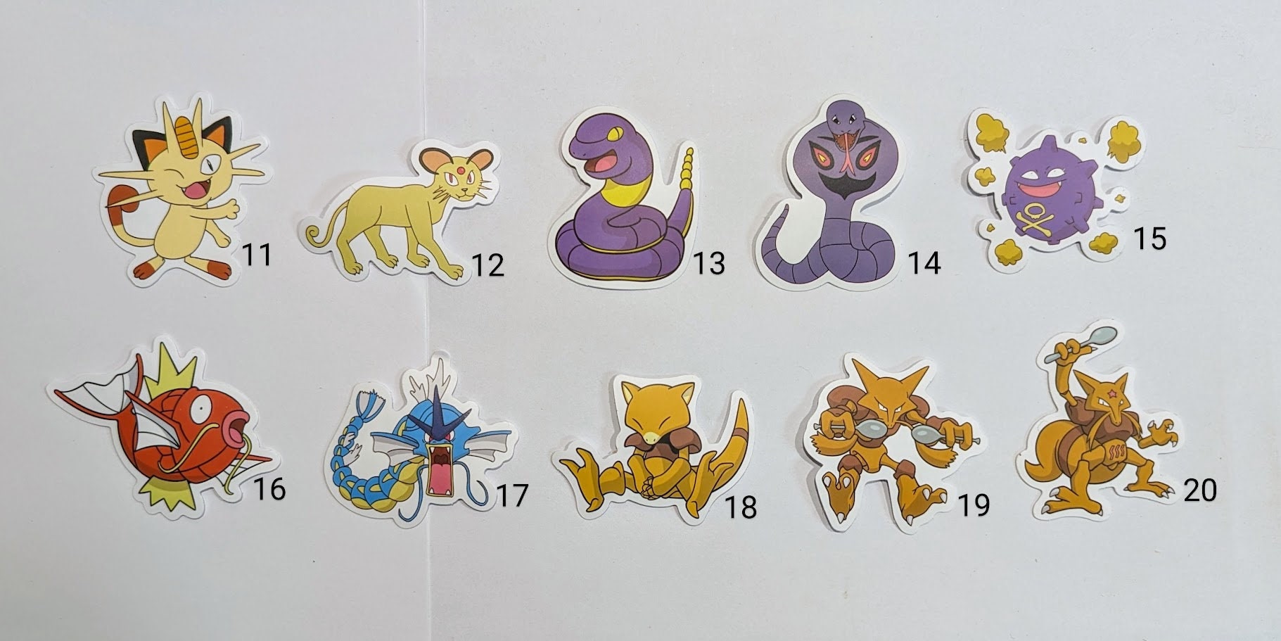 Pokemon Stickers sold by Unit - Etsy