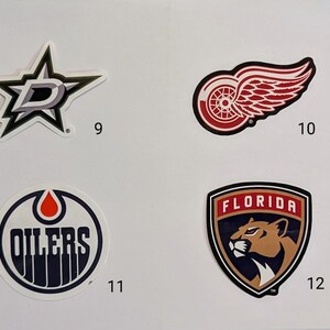 NHL Team Stickers - All 32 Teams Available - Etsy