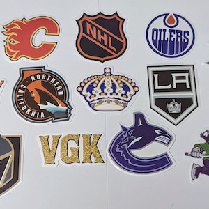 NHL Team Stickers (sold by Unit) - Etsy