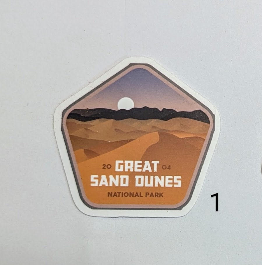Great Sand Dunes National Park Stickers (sold by Unit) - Etsy
