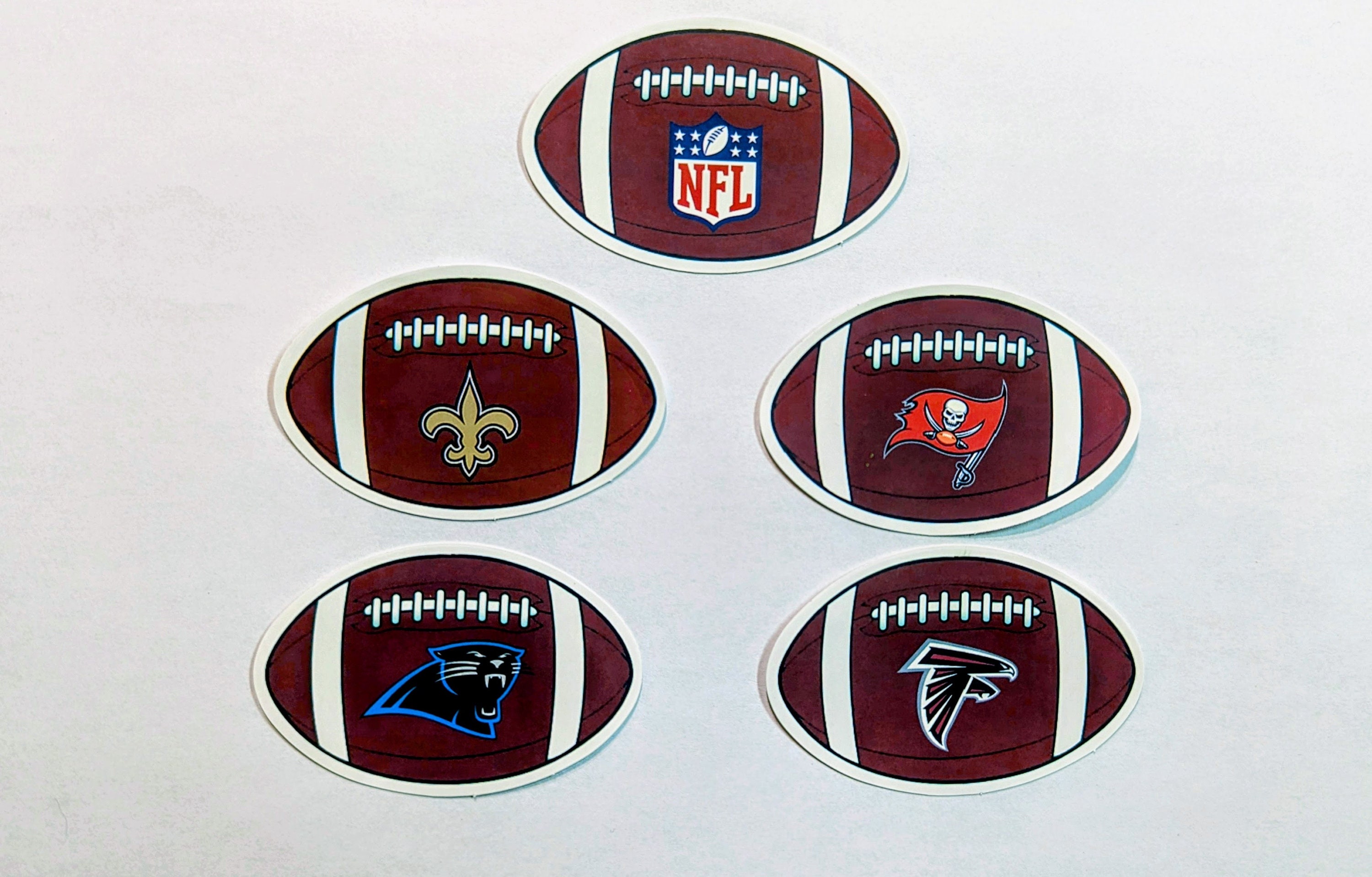 NFL Team Stickers Football Design sold by Unit - Etsy