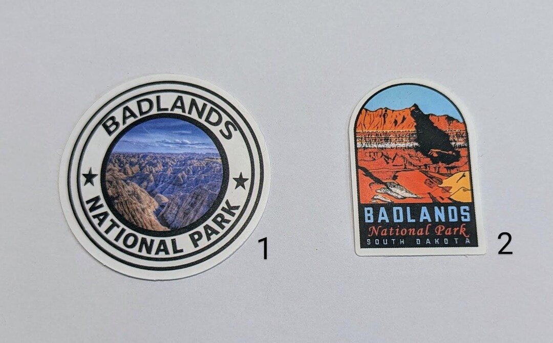 Badlands National Park Stickers (sold by Unit) - Etsy