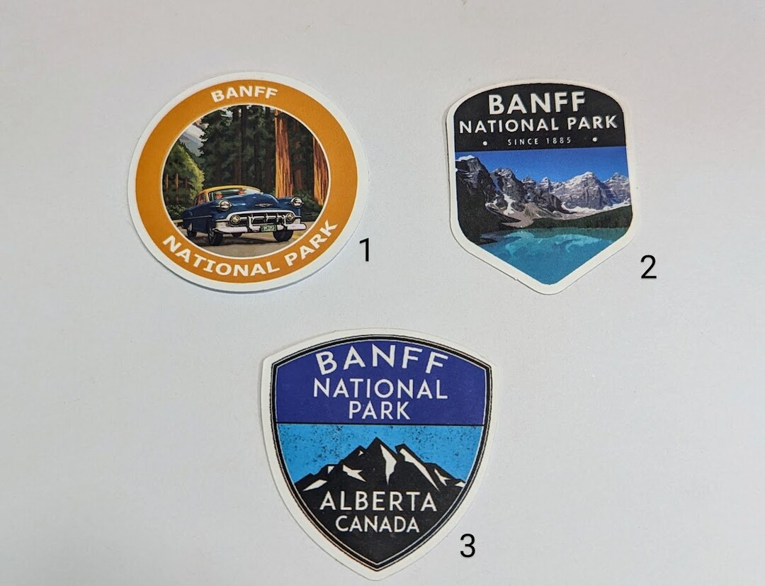 Banff National Park Stickers (sold by Unit) - Etsy