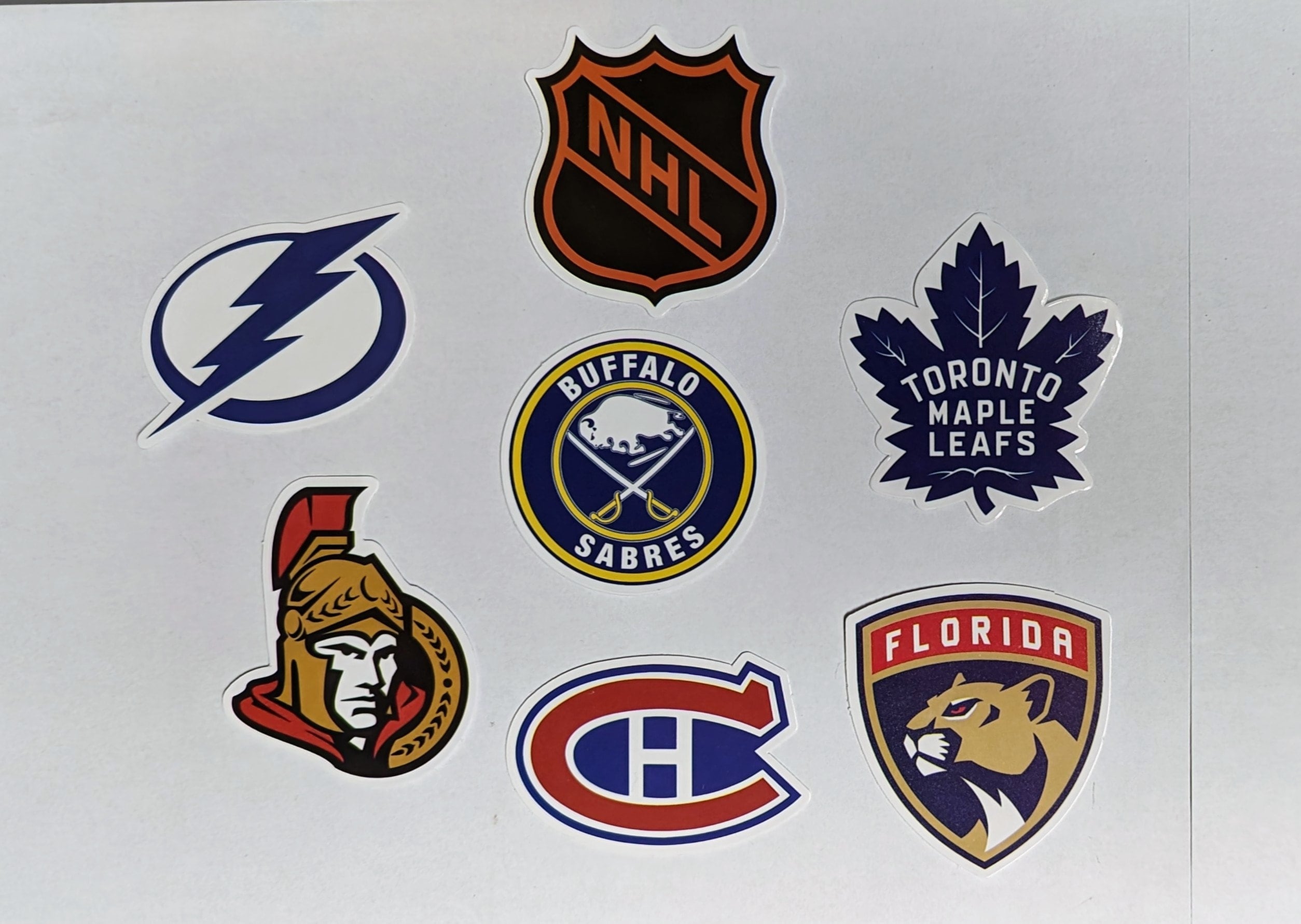 NHL Team Stickers (sold by Unit) - Etsy