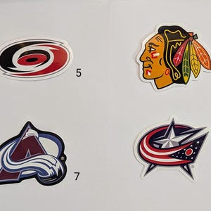 NHL Team Stickers - All 32 Teams Available - Etsy