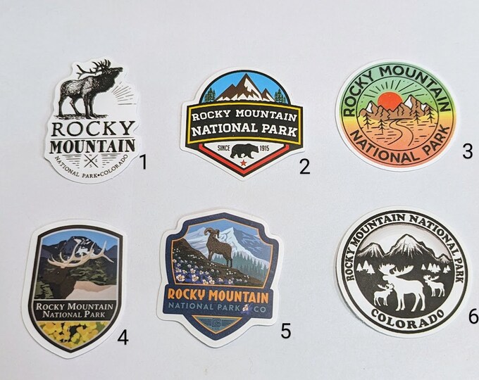 Rocky Mountain National Park Sticker Colorado National Park Nature Art ...