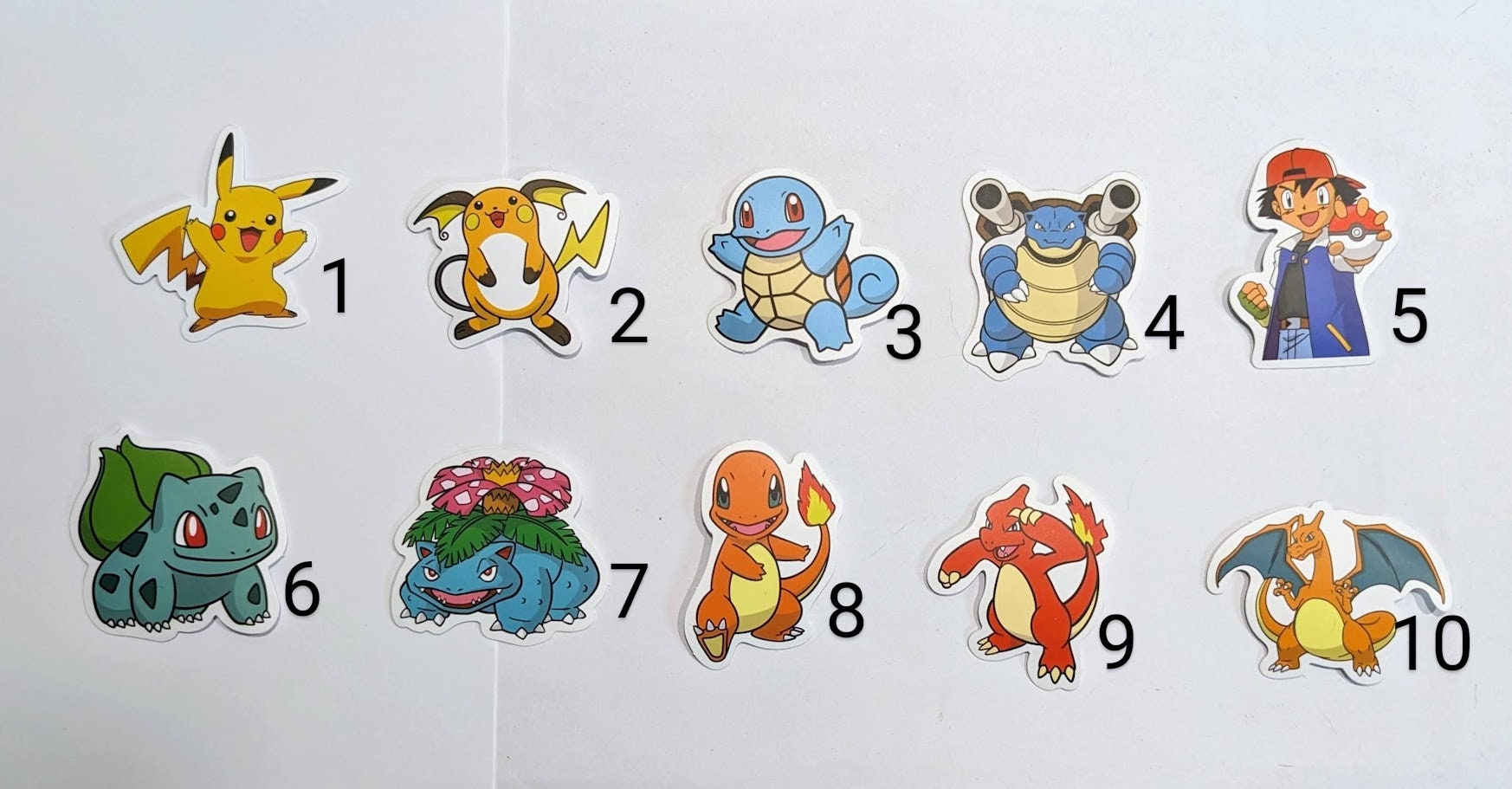 Pokemon Stickers sold by Unit - Etsy