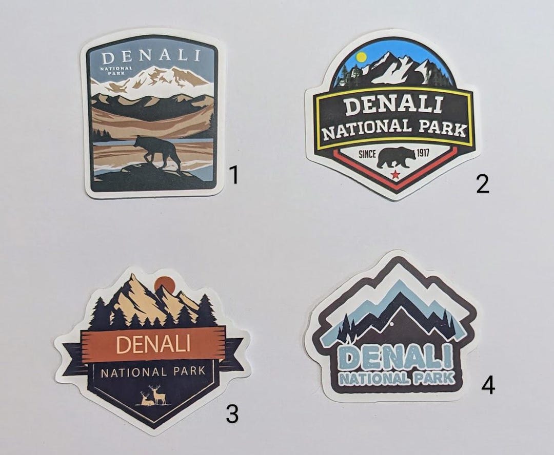 Denali National Park Stickers (sold by Unit) - Etsy