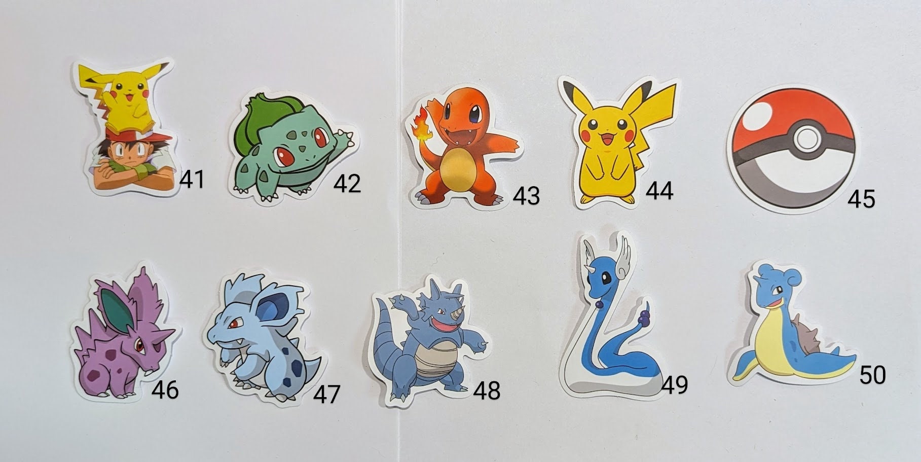Pokemon Stickers sold by Unit - Etsy