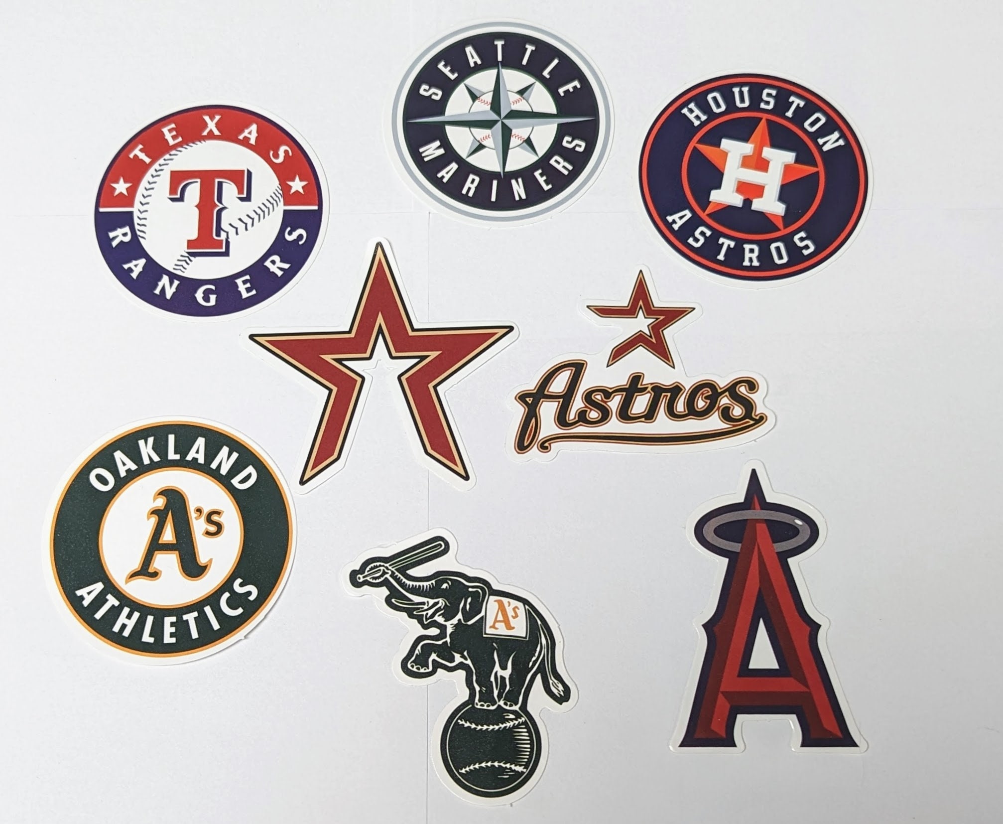 MLB Team Stickers sold by Unit - Etsy