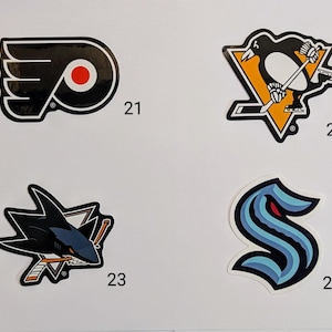 NHL Team Stickers - All 32 Teams Available - Etsy