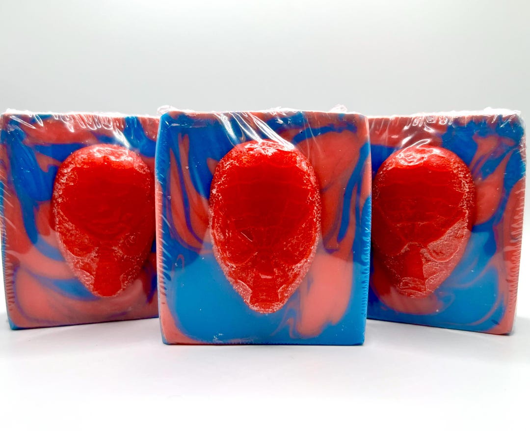 Spiderman Soap, Marvel Inspired, Superhero, Handmade Soap Bar, Body ...