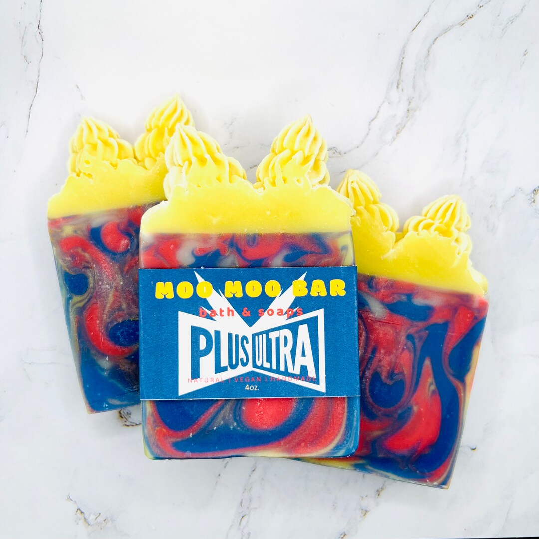 Plus Ultra Soap, MHA Inspired, Anime Soap, All Might, Handmade Soap Bar ...