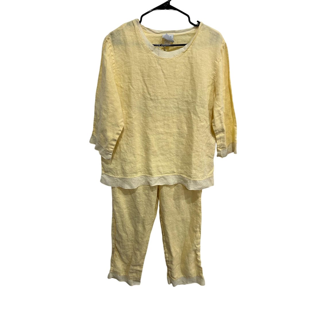 Vintage Donna 2-piece Casual Outfit Linen Pre-shrunk Size Medium ...