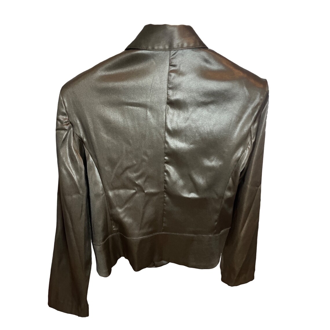Vintage 90s Dawn Joy Black Satin Full Zip Made in USA Jacket - Etsy