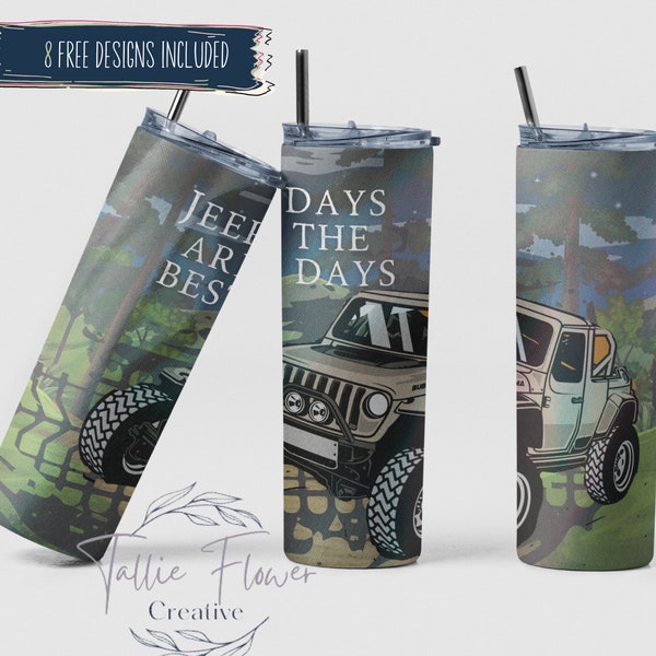 Jeep Sublimation Designs for Tumblers - Etsy