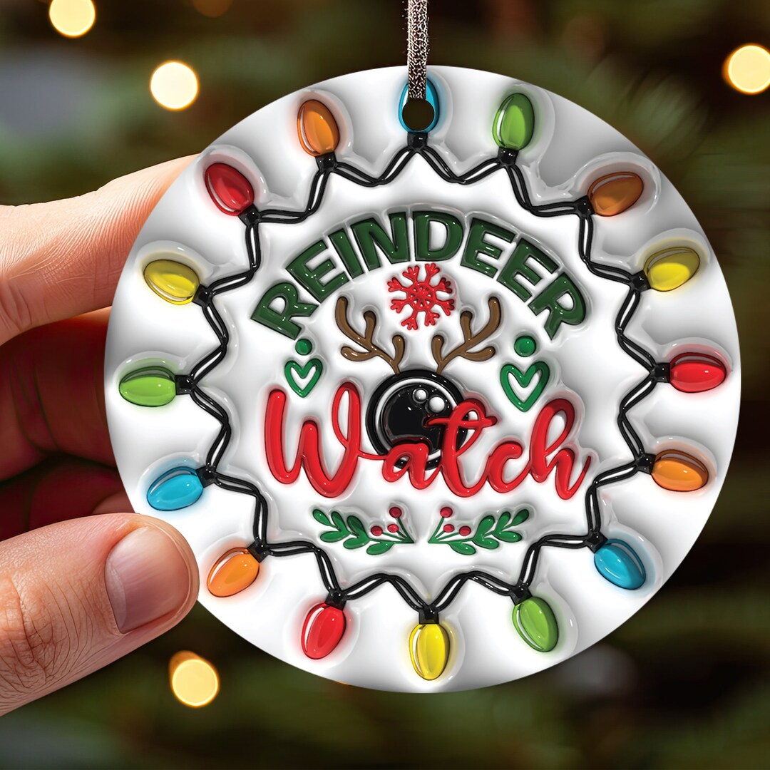 Reindeer Watch Christmas Ornament, Reindeer Spy Cam Christmas Ornament ...