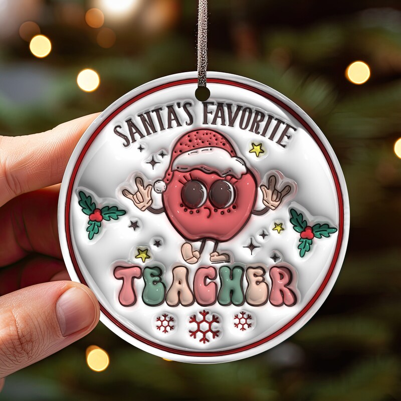 Teacher Ornament - Etsy
