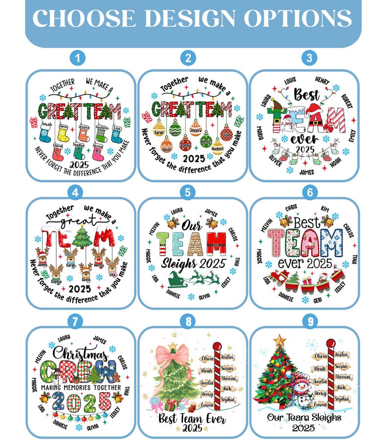 Personalized Team Ornament | Custom Great Team Christmas Gift ...