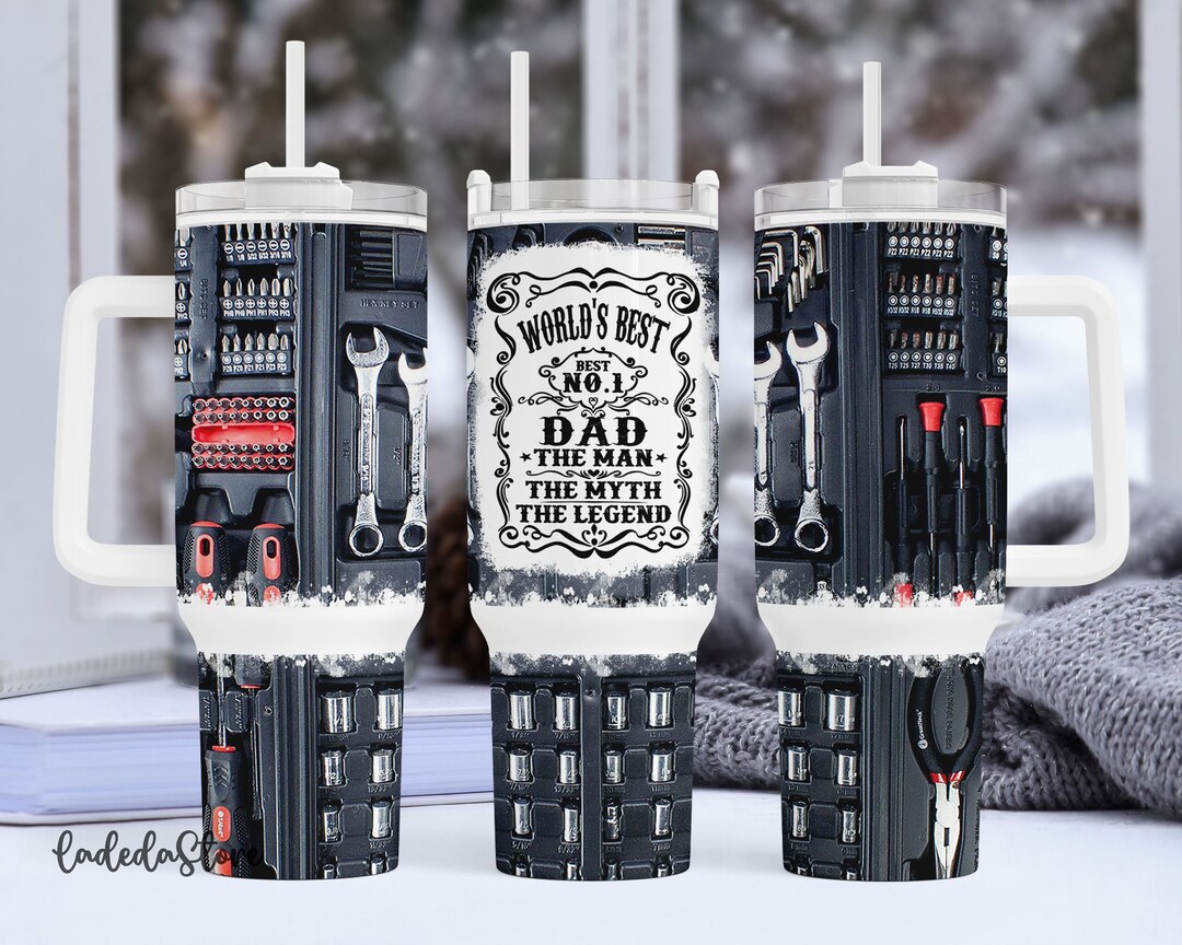 World's Best Dad the Man the Myth the Legend - Dad Mechanic 40 Oz ...