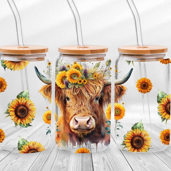 Highland Cow Coffee Cup Wrap - Etsy