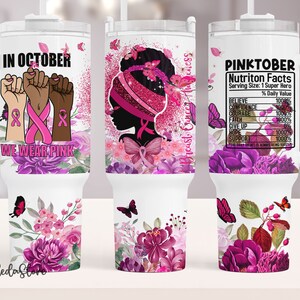 20+ Design Breast Cancer Bundle Quencher Tumbler 40oz, in October We ...