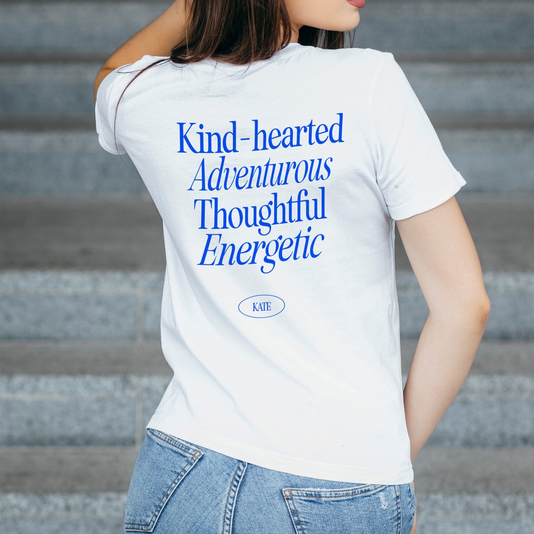 Personalized Adult Acrostic Poem T-shirt - Etsy