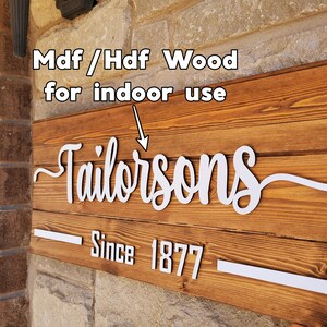 Waterproof Personalized Outdoor Sign, Indoor Wood Sign, Housewarming ...