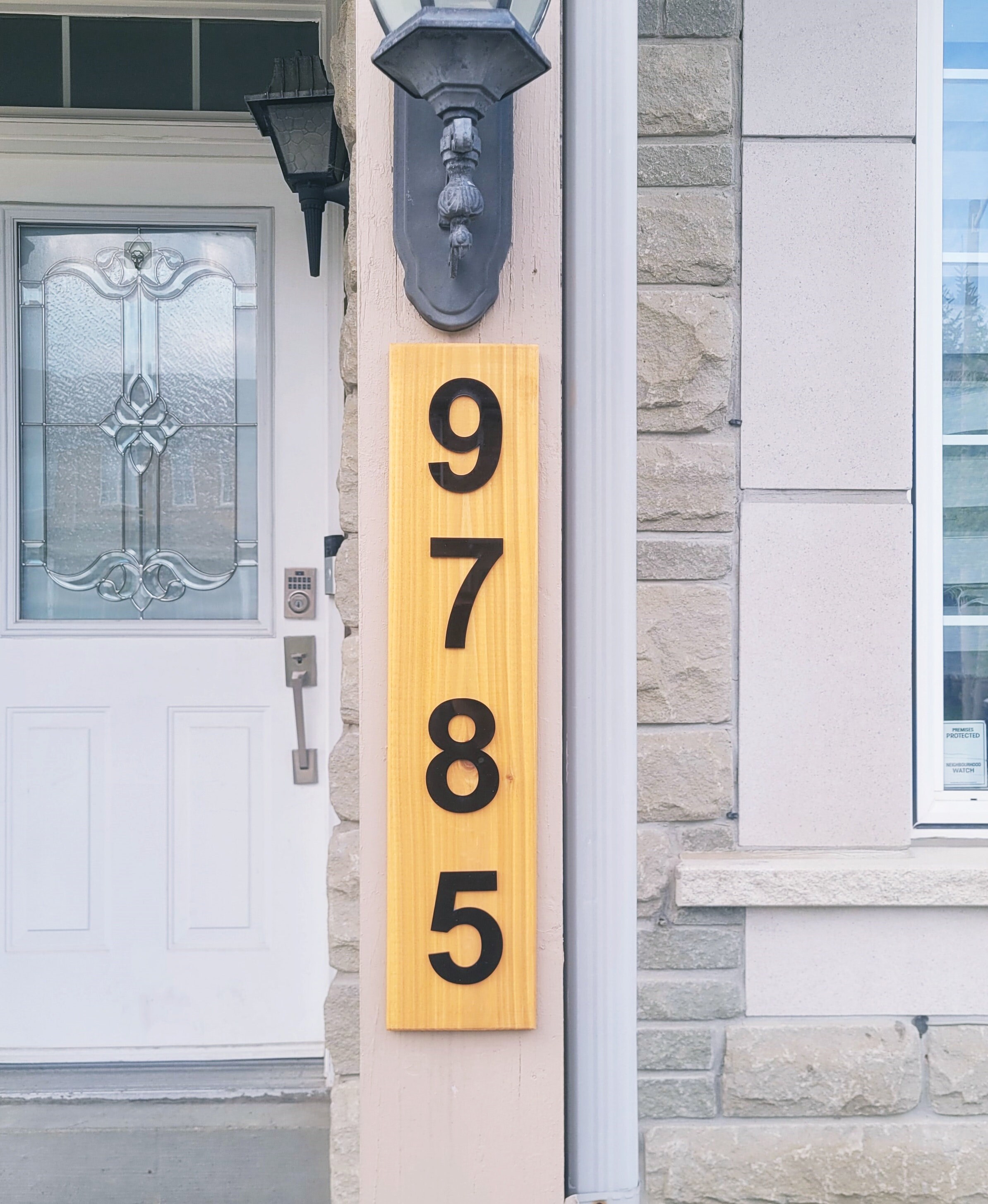 Horizontal House Sign, Address Sign, Outdoor Sign, House Numbers ...