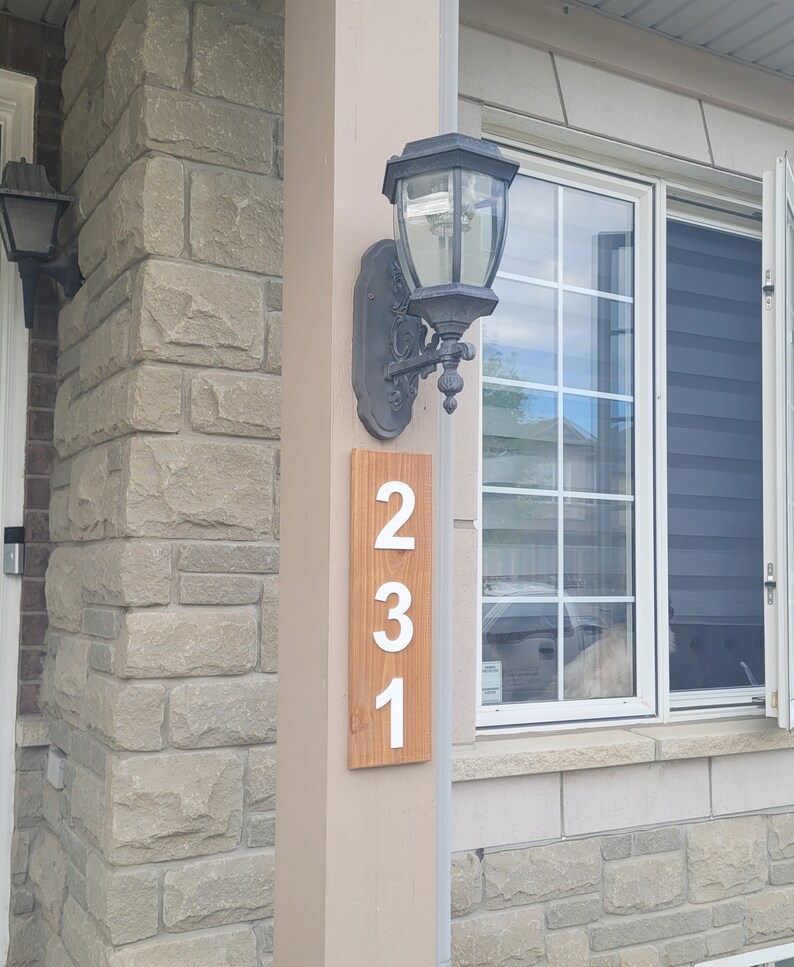 Horizontal House Sign, Address Sign, Outdoor Sign, House Numbers ...
