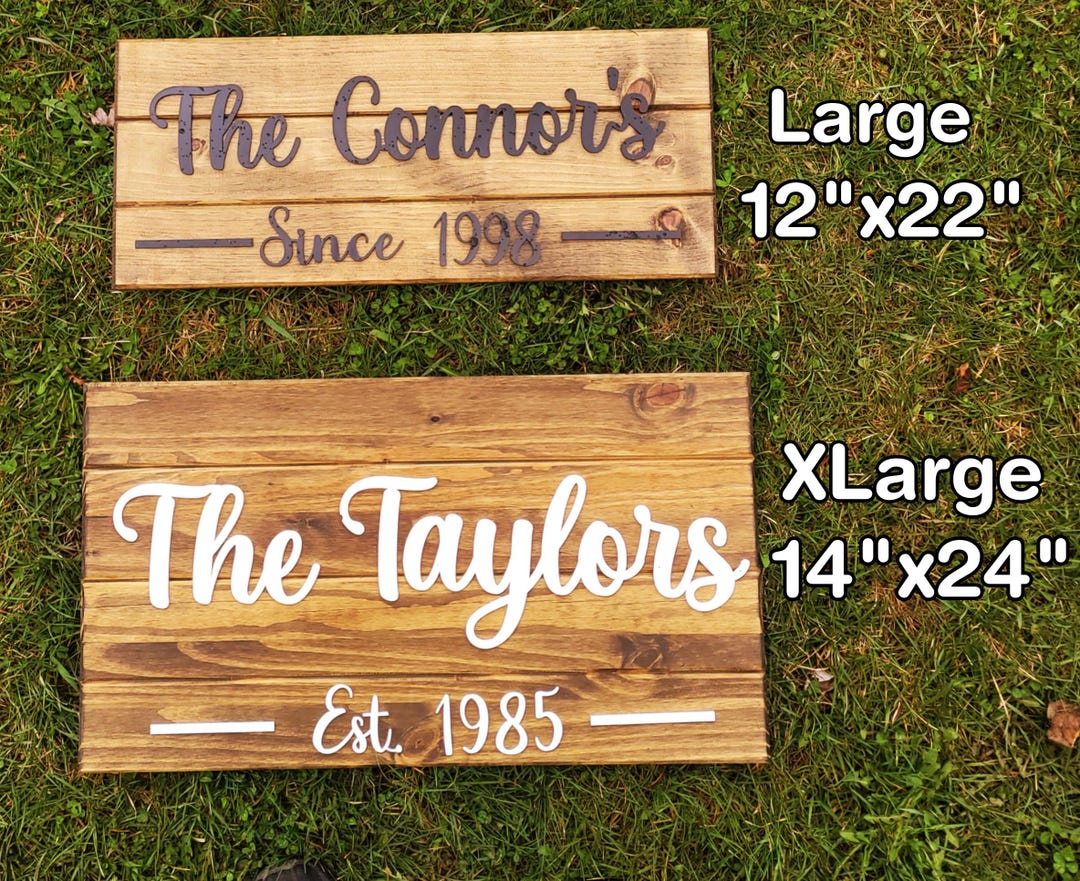 Personalized 3D Wood Sign, Waterproof Outdoor/indoor Decor - Etsy