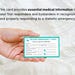 Editable Seizure Emergency Card: Medical Alert Wallet Template (digital ...