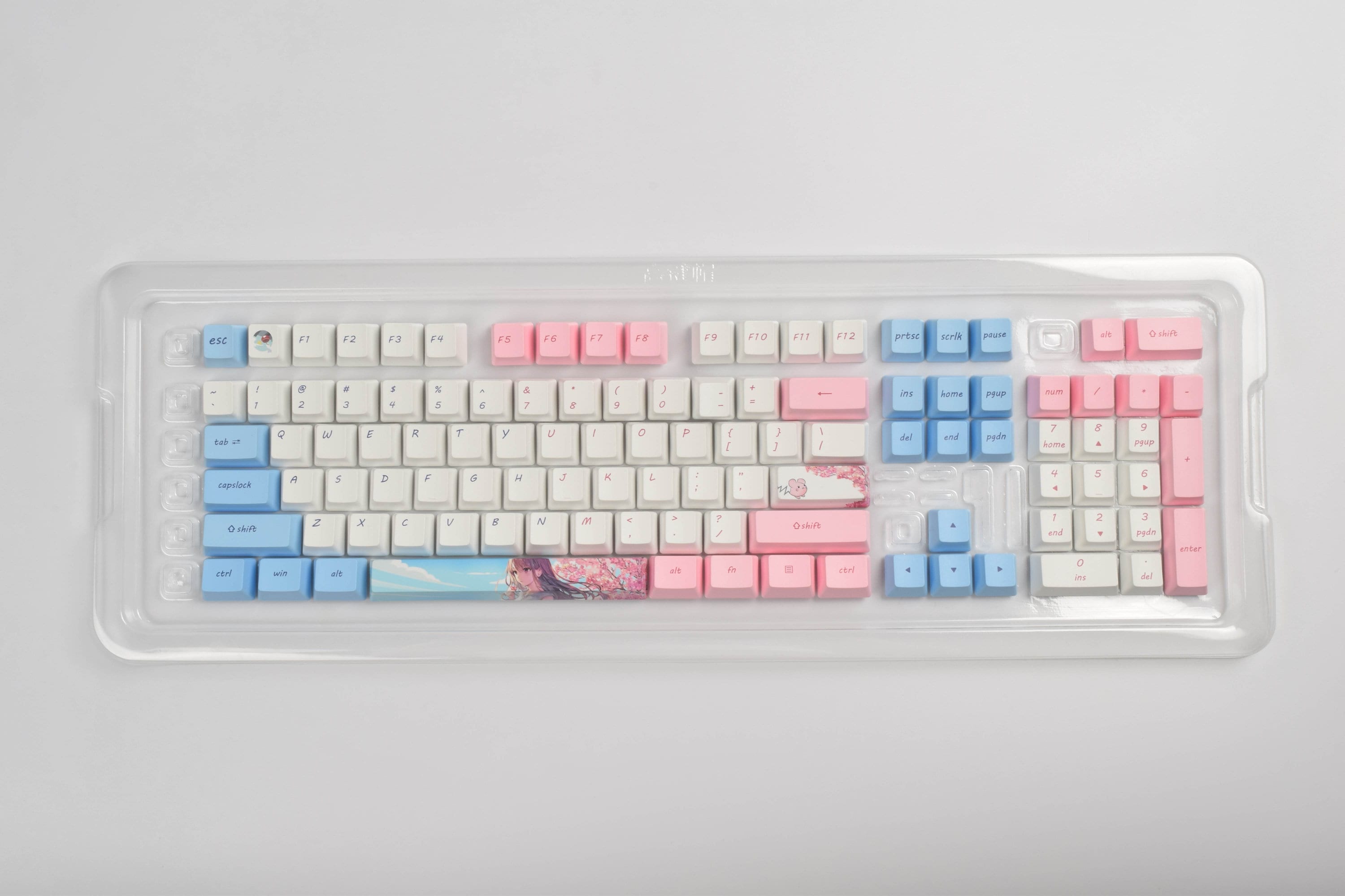 Cute Pink Mechanical Keyboard Keycaps Set, Cherry MX Keycaps, Pink PBT ...