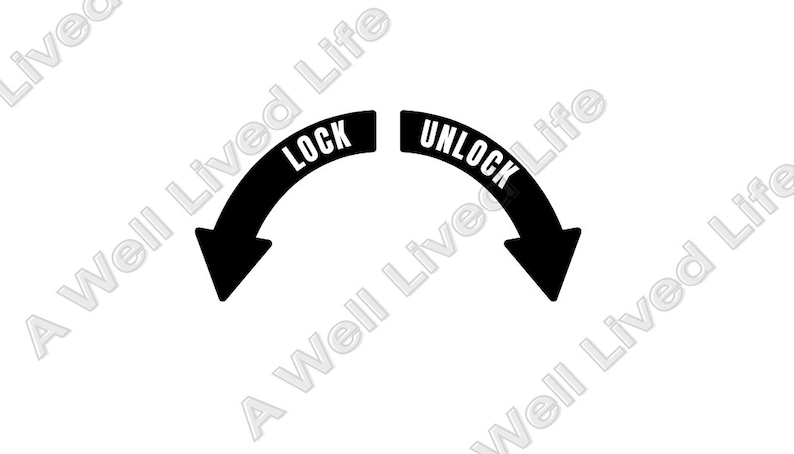 Lock Unlock Directional Guide Printable File - Etsy