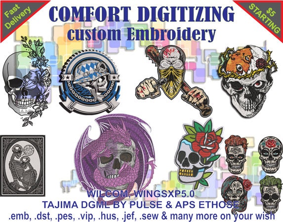Custom Embroidery Digitizing, Logo Digitizing, Embroidery Digitizing ...