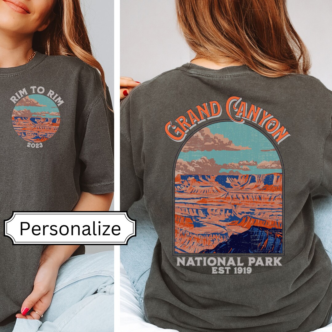 Rim to Rim Shirt National Park Grand Canyon Shirt Grand - Etsy