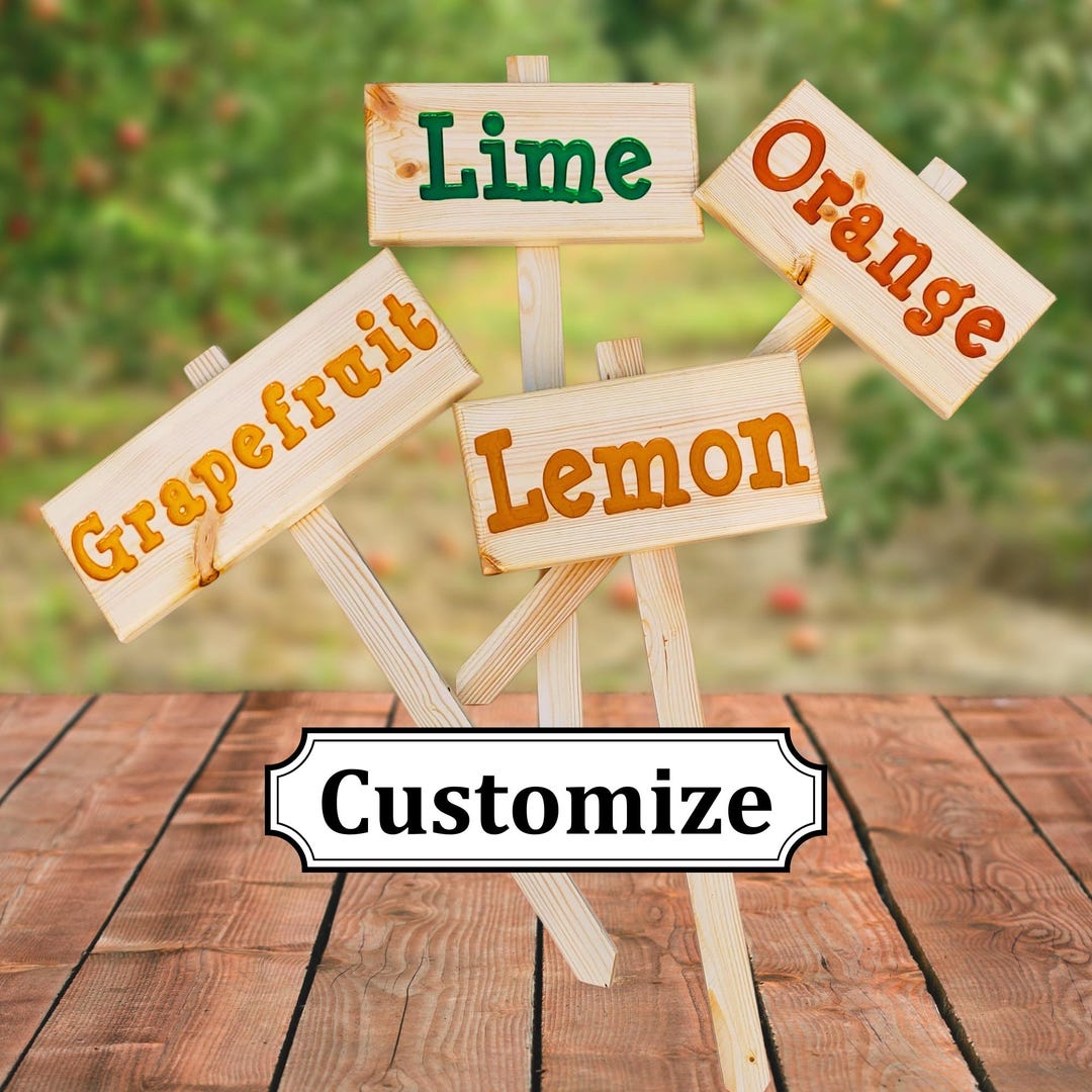 Custom Yard Sign, Apple Wood Sign, Outdoor Sign, Yard Art, Fruit Tree ...